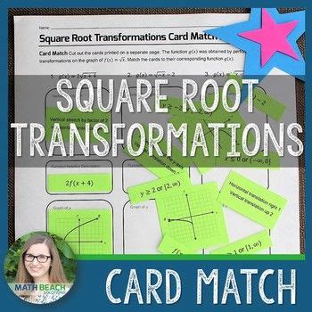 Square Root Transformations Activity Print And Digital