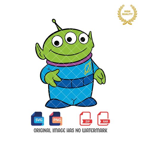 Toy Story Alien Clipart Alien Svg And Png Digital Download Etsy