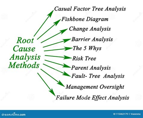 Root Cause Analysis Methods Stock Illustration Illustration Of Root Oversight 115462179