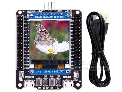 STM32F103RCT6 Microcontroller Development Board With 1 44 TFT LCD Display
