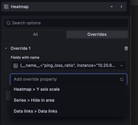 Heatmap Name Overide Option Time Series Panel Grafana Labs