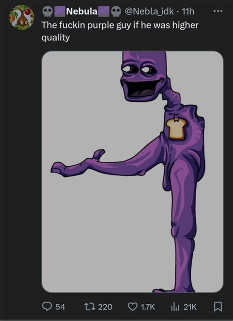 Why His Peenar Out 🤤🤤🤤 Vincent Purple Guy Fanart Big Purple Guy