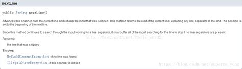 Java——scanner中nextline方法和next方法的区别nextline Csdn博客