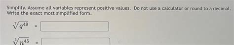 [answered] simplify assume all variables represent positive values do