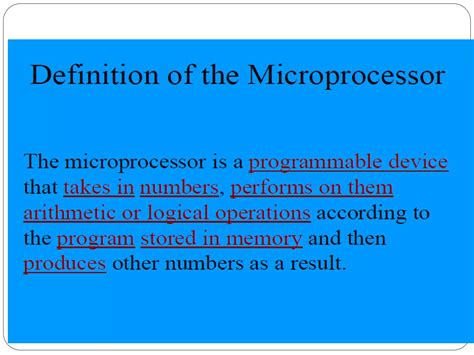 Microprocessor Architecture Ppt