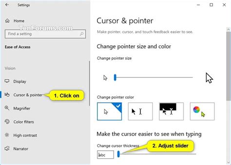 Change Text Cursor Thickness In Windows Tutorials