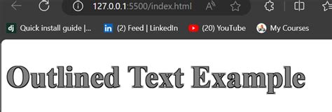 How To Add Text Outline With Css Geeksforgeeks
