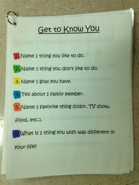 Color Coded Questions Adolescent Therapy Teaching Social Skills