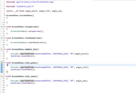 Solved How To Display The Value In Float Using Snprintf Stmicroelectronics Community