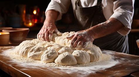 Premium Ai Image Hands Skillfully Rolling Dough For Homemade Delights