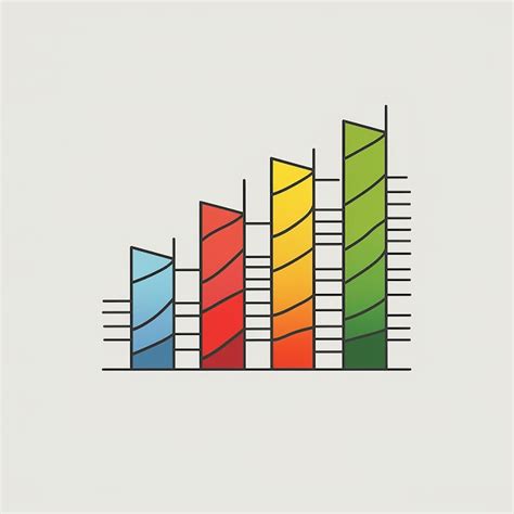 Premium Vector Vertical Bar Chart Displaying Five Bars Of Different Heights