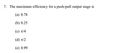 Maximum Efficiency Of Tube Class Ab Push Pull Amplifier
