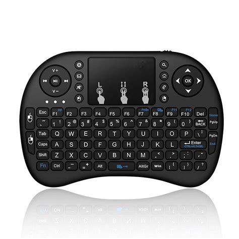 Keyboard Mini Wireless USB Bluetooth Dongle Touchpad Remote Control Backlit Battery TV Box PC