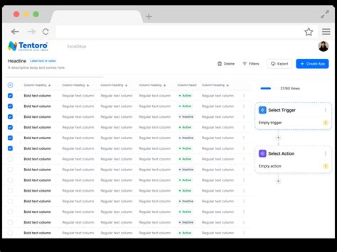 Excel To App Tentoro Technologies