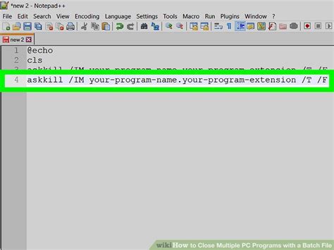 how to close multiple pc programs with a batch file 9 steps