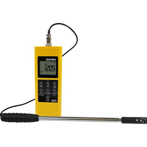 Uei Dafm4 N Digital In Duct Mini Vane Anemometer With Nist Calibration
