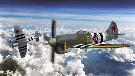 Hawker Tempest Jet Fighter In Action