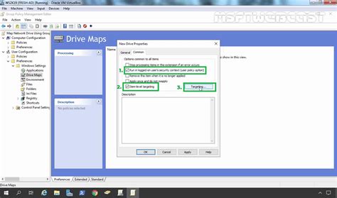 mapping drives using item level targeting group policy preferences