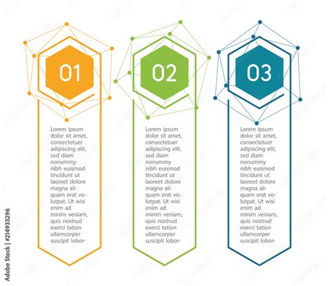 Vertical Steps Infographic Elements Outline Colorful Menu For App Interface Number Options