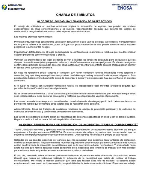 Charla De 5 Minutos Completa Pdf