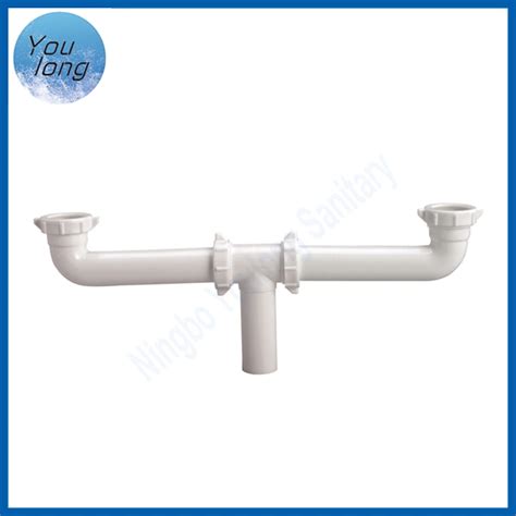 Water Siphon Pvc U Trap Plastic Siphon Pipe For Kitchen Sink Double Drain Pipe And Plastic T Pipe