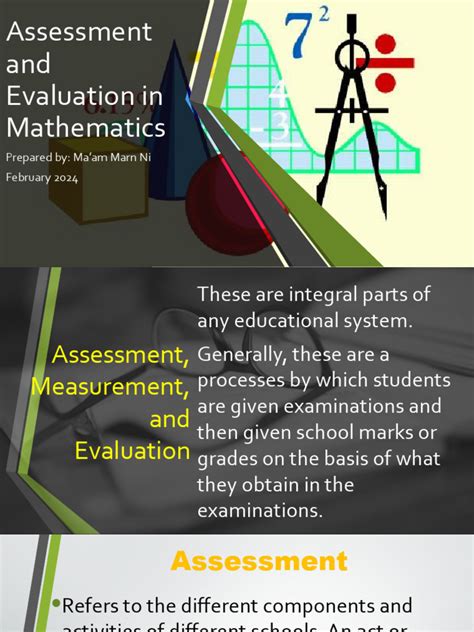 Assessment And Evaluation In Mathematics 1 Pdf Multiple Choice