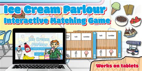 Ice Cream Parlour Interactive Matching Game
