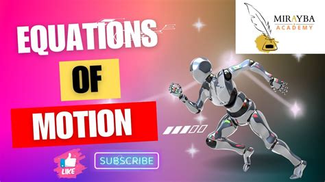 Equation Of Motion Derivation Motion Class 9 Science Chapter 8 Ncert Youtube