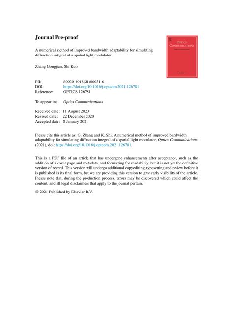 Pdf A Numerical Method Of Improved Bandwidth Adaptability For