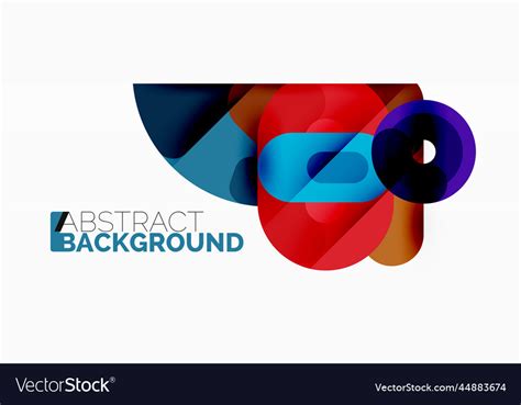 Creative Geometric Wallpaper Circles Lines Vector Image