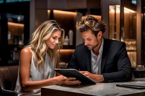 Premium Ai Image A Hairstylist Consulting With A Client Client
