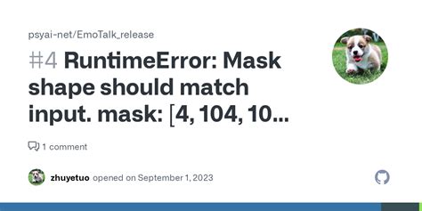 Runtimeerror Mask Shape Should Match Input Mask 4 104 104 Input