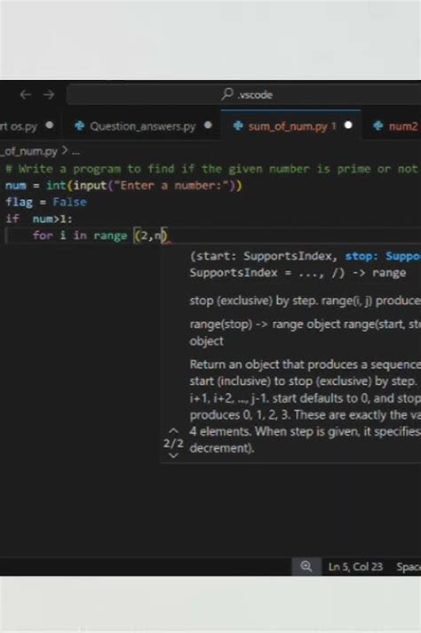 Prime Or Not Python Program Primenumber Techprogram Python Youtube