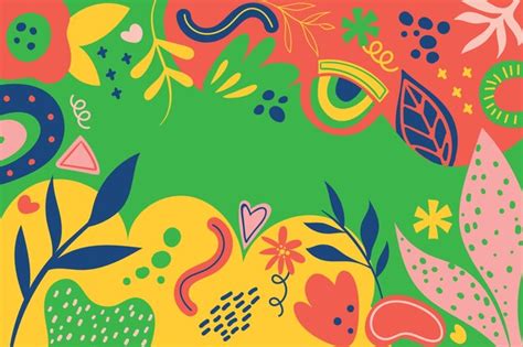 손으로 그린 낙서 배경 무료 벡터