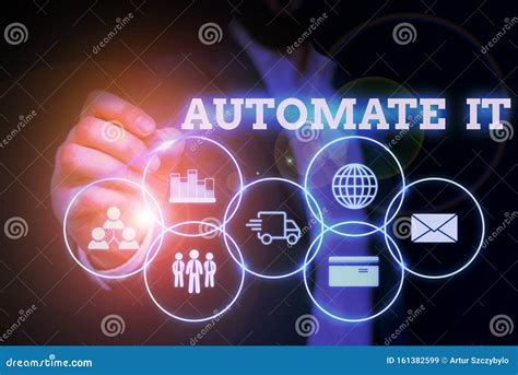 Handwriting Text Writing Automate It Concept Meaning Convert Process Or Facility To Be Operated