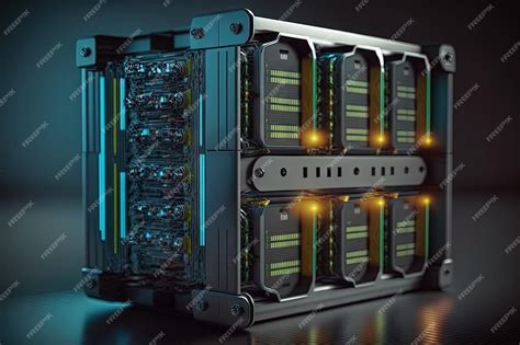 Premium Photo Multiple Hard Disks In A Rack Housing A Big Data Server