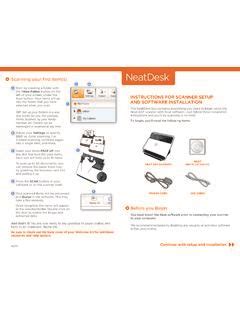 INSTRUCTIONS FOR SCANNER SETUP AND SOFTWARE Instructions For Scanner Setup And Software Pdf