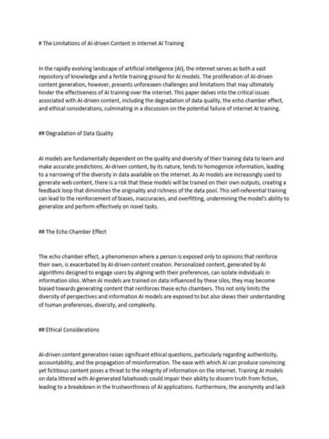 The Limitations Of Ai Pdf Artificial Intelligence Intelligence