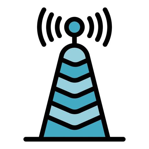 Access Point Icon Color Outline Vector 19189934 Vector Art At Vecteezy