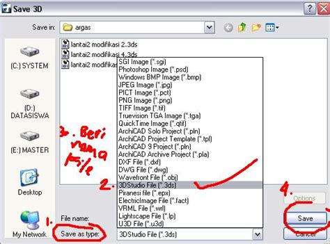Argajogjas Blog Tutorial Cara Mengeksport Objek Archicad 3d Ke Program 3 Ds Max