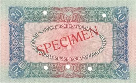 Billete 20 Francs 1926 Suiza Foronum