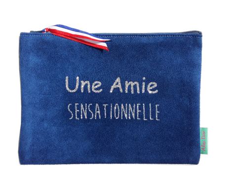 Pochette En Suédine Personnalisable Cadeaux Personnalisespochettes