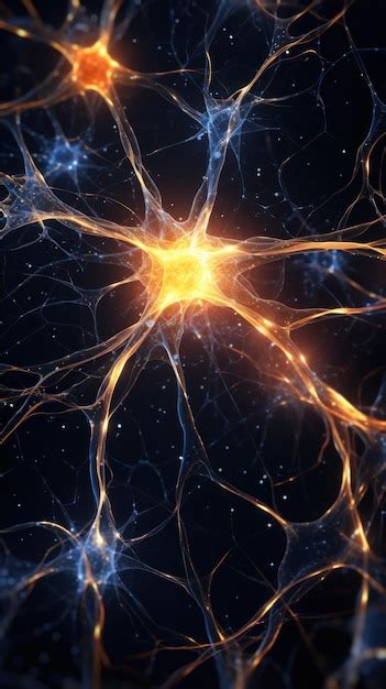 Premium Ai Image A Close Up Of A Neuron
