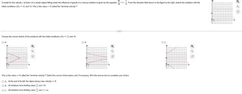 solved initial conditions v 0 1 8 and 14 why is the