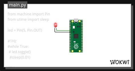 Blinking Led 1hz Or 5 Hz Copy Wokwi Esp32 Stm32 Arduino Simulator