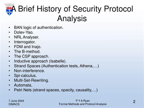 Ppt Formal Methods And Protocol Analysis Powerpoint Presentation