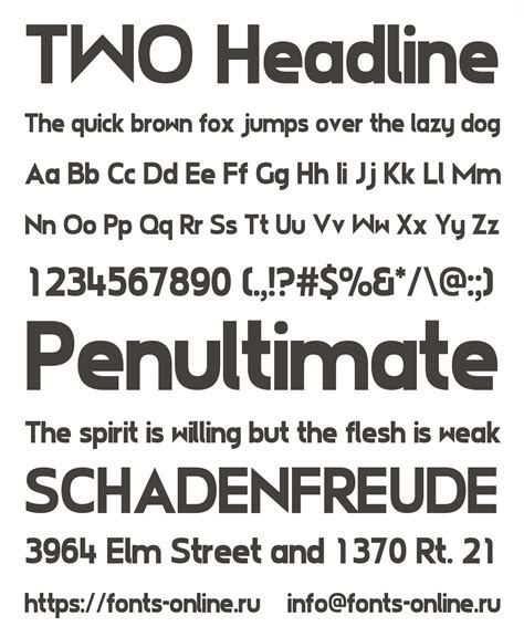 Two Headline Font