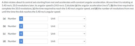 solved a disk rotates about its central axis starting from
