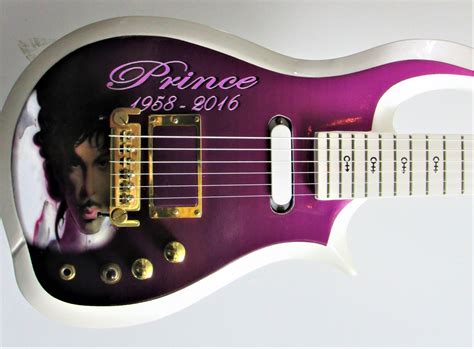 Prince Addition Custom Guitar Zion Graphic Collectibles