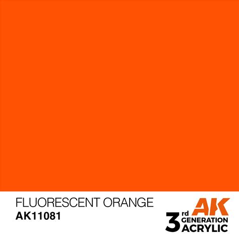 Fluorescent Orange Standard Geek Tintas